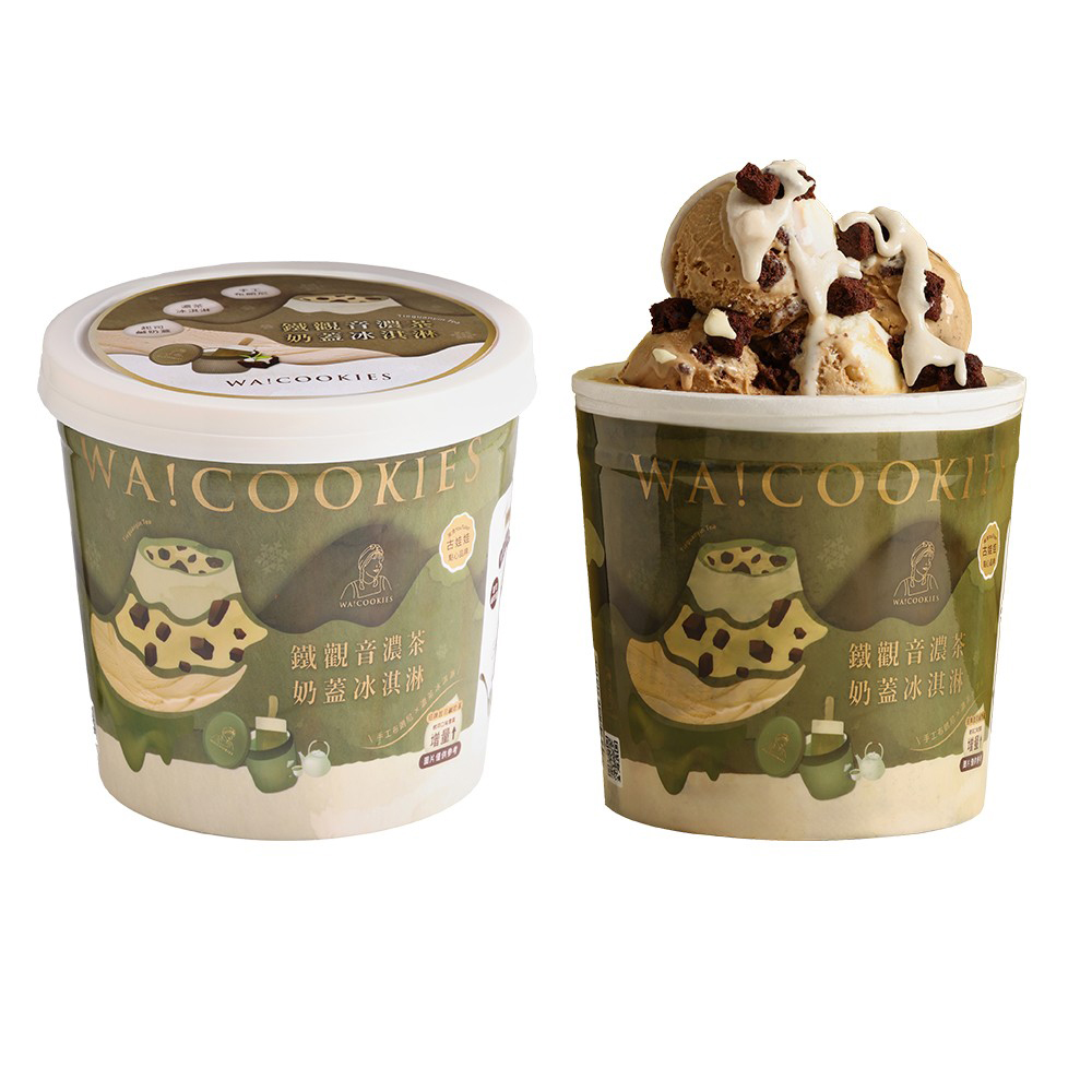 WA！COOKIES 桶裝冰淇淋 4個口味 (530g/桶)