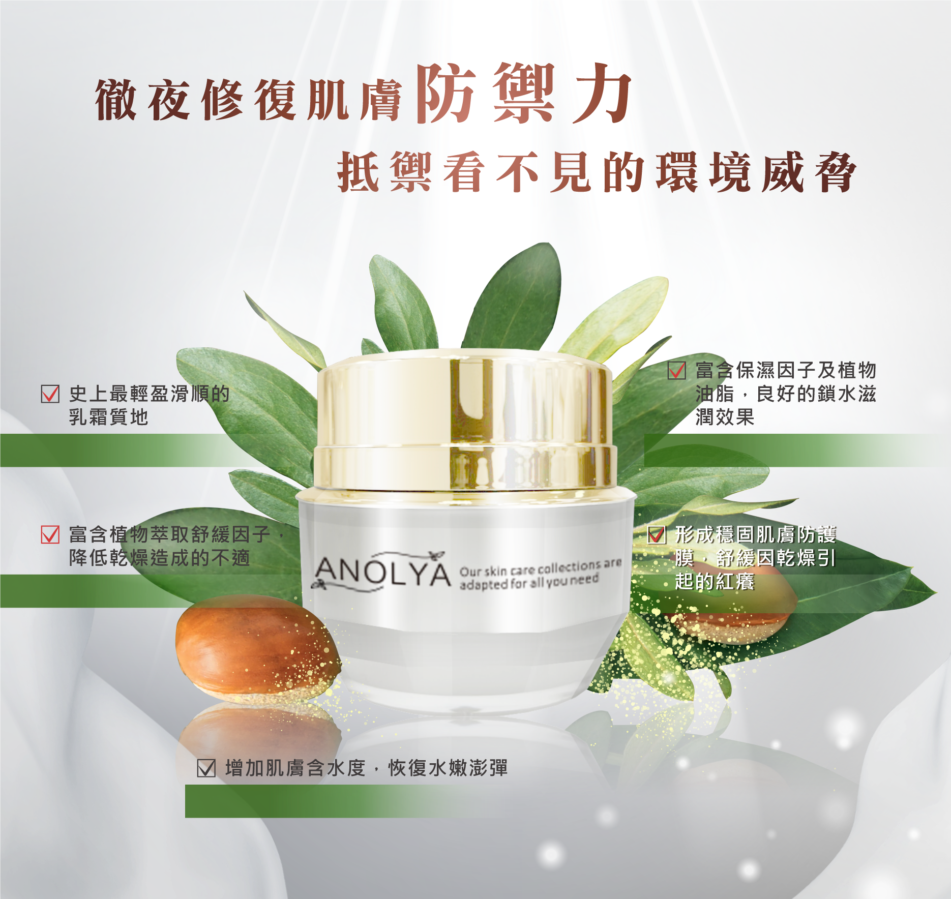 舒緩防護修復霜(金盞花&洋甘菊)｜ANOLYA 安諾萊雅專業保養