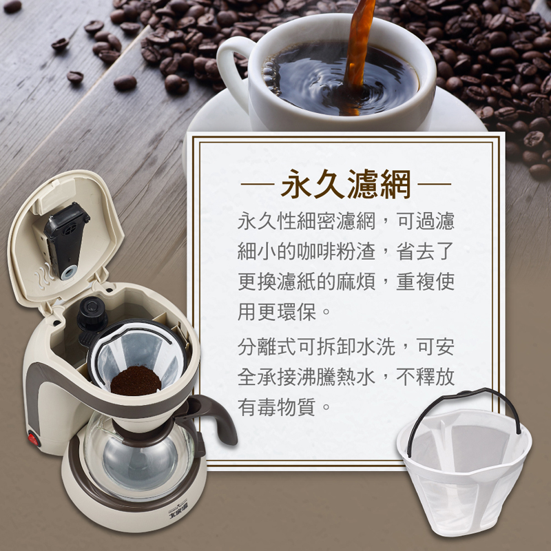 大家源 600ml滴漏式咖啡機 TCY-281601