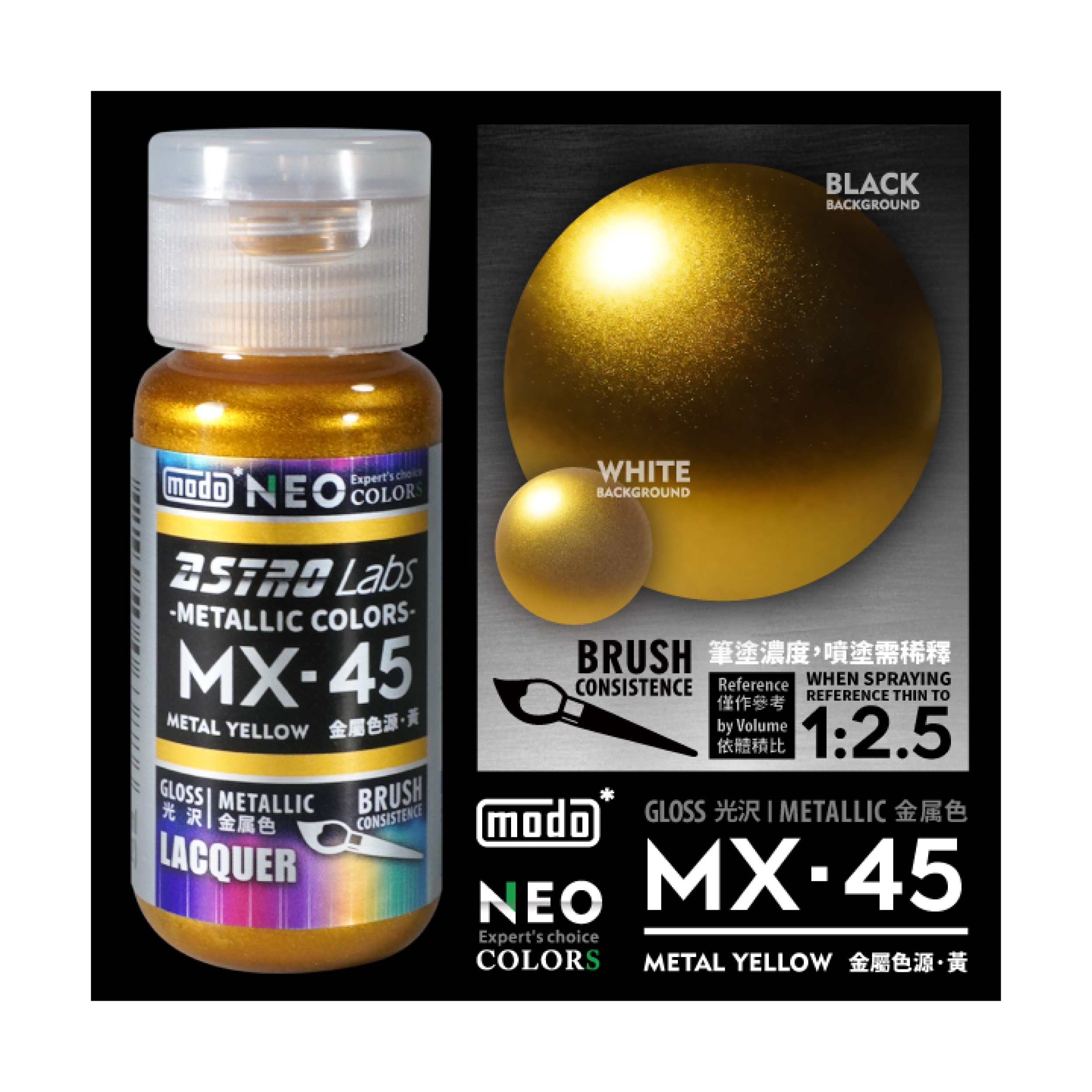 NEO MX45-金屬色源 黃