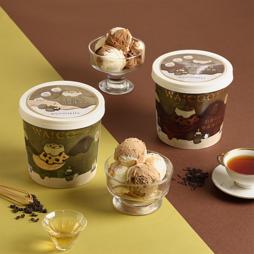 WA！COOKIES 桶裝冰淇淋 4個口味 (530g/桶)